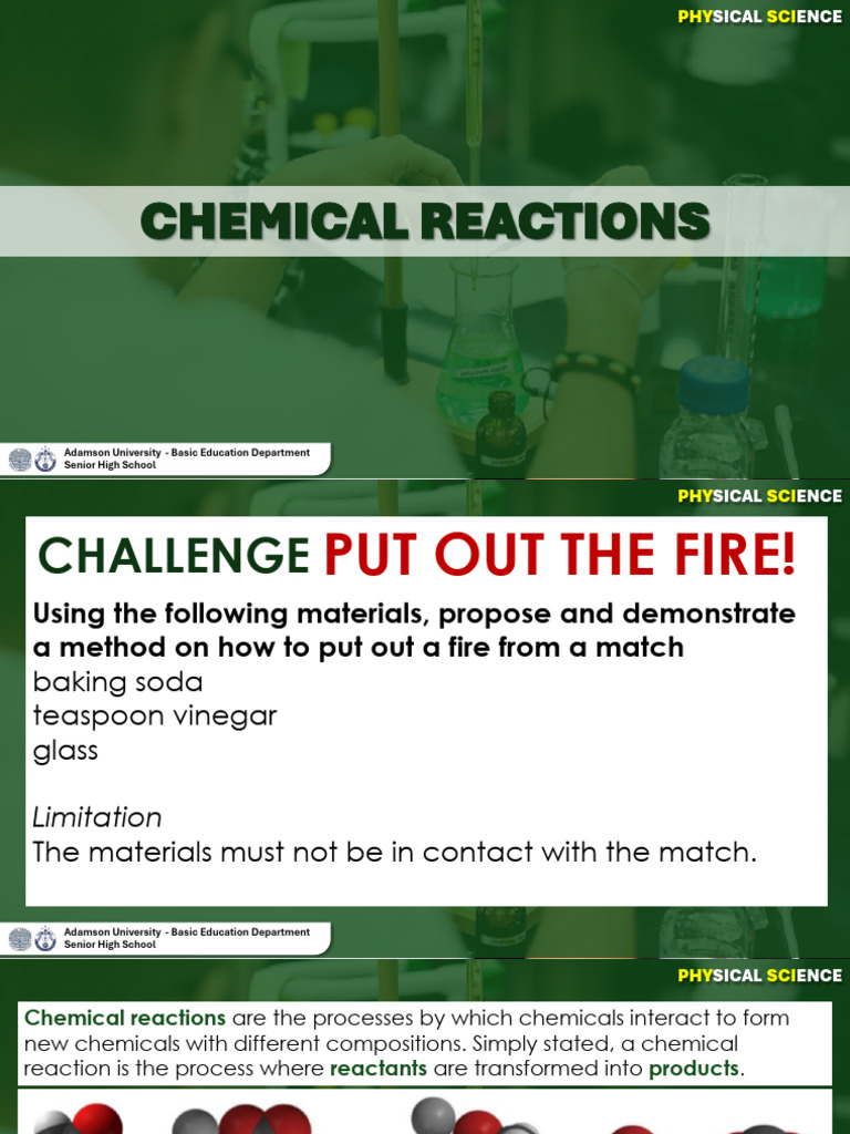 PS3 - Chemical Reactions(1) | PDF | Activation Energy | Chemical Reactions