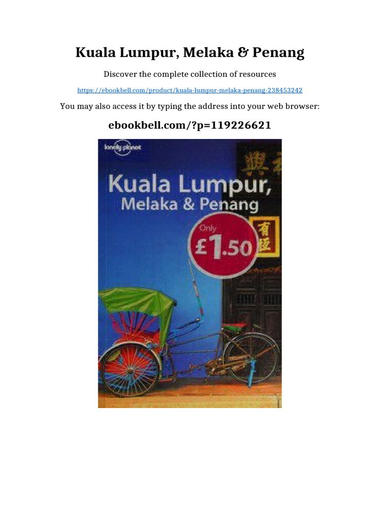 Kuala Lumpur, Melaka & Penang Updated 2025 | PDF | Intellectual Property