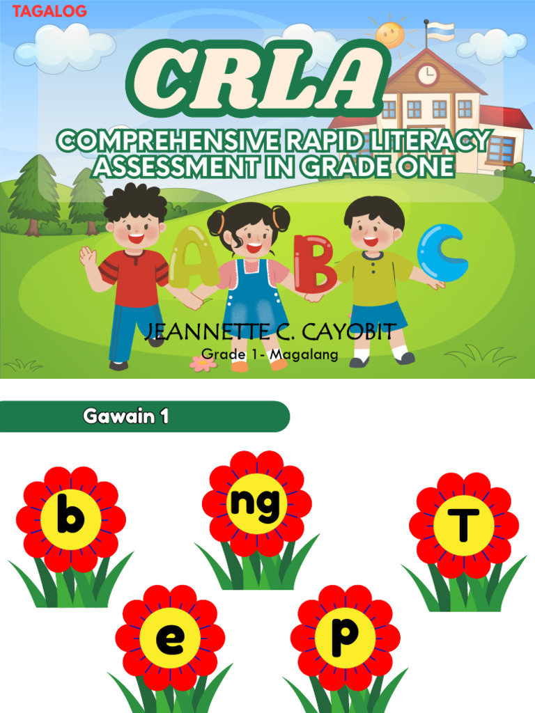 Tagalog CRLA Assessment Tool Kit | PDF
