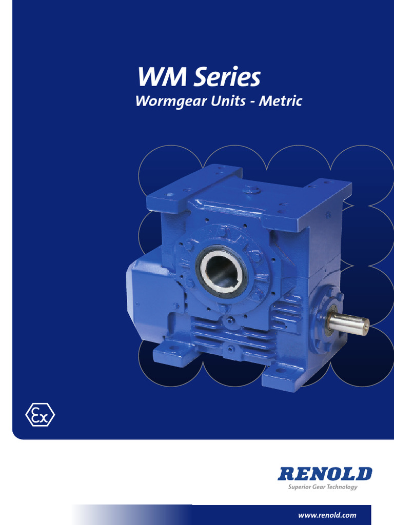 (Right Angle) WM Series Metric Wormgear Unit | PDF | Gear | Bearing ...