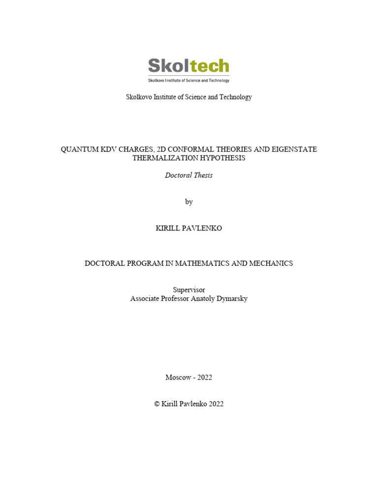 Thesis 2 | PDF | Mathematics | Applied Mathematics