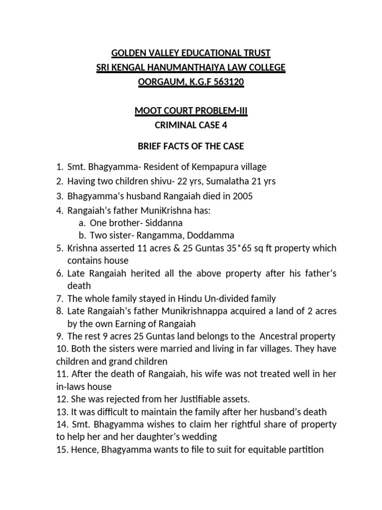 Case Study (Criminal Case) | PDF
