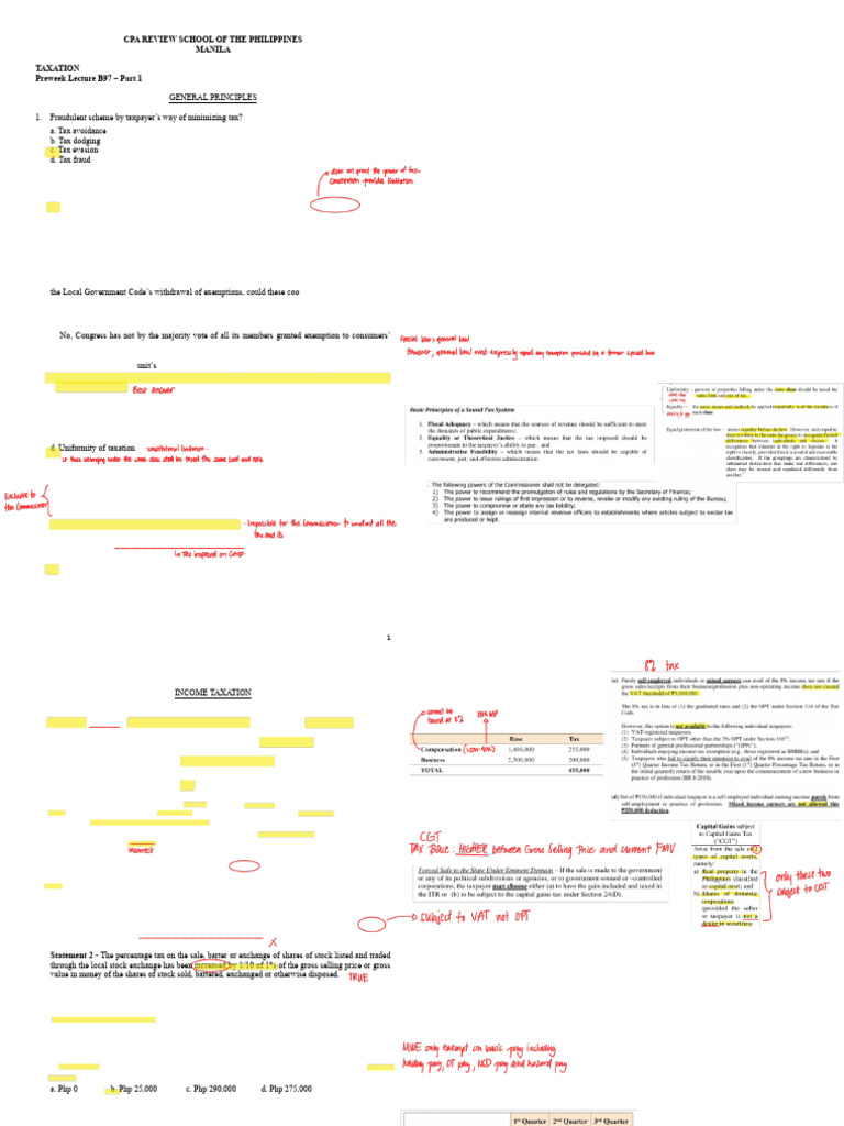 Tax - b97 PW (Part 1 & 2) | PDF | Taxes | Ad Valorem Tax