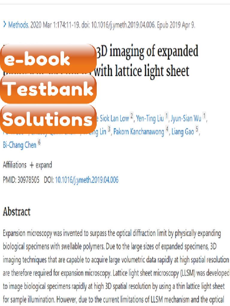 Rapid High Resolution 3D Imaging of Expanded Biological Specimens With ...