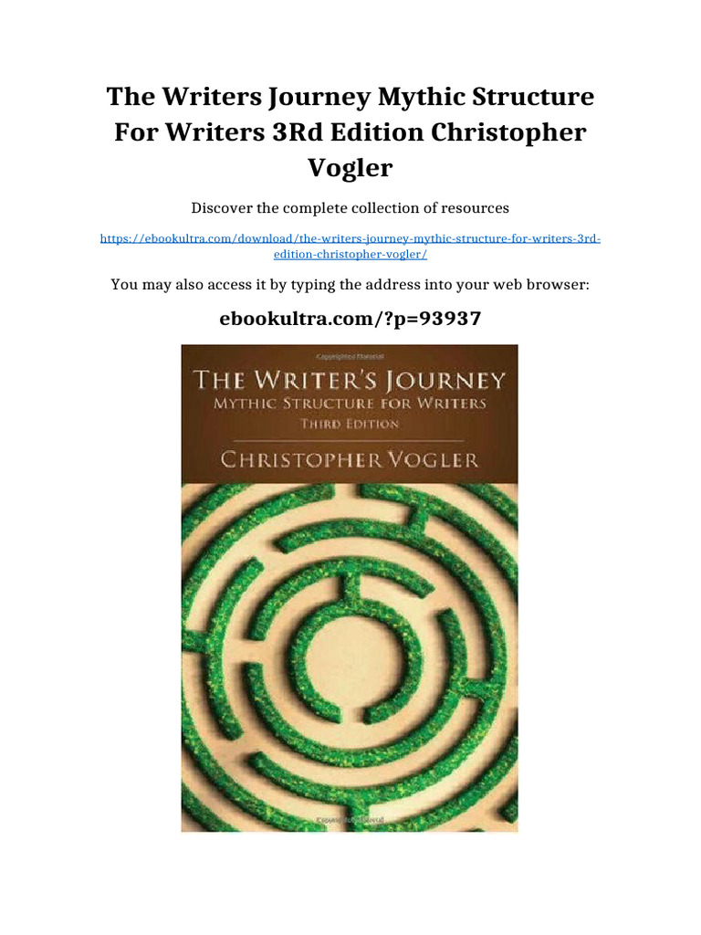 The Writers Journey Mythic Structure For Writers 3rd Edition ...