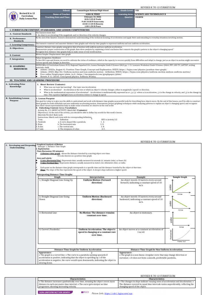 Science 8 DLP Q4W2D01 Sy 2025-2026 Rkto12 Curriculum | PDF ...