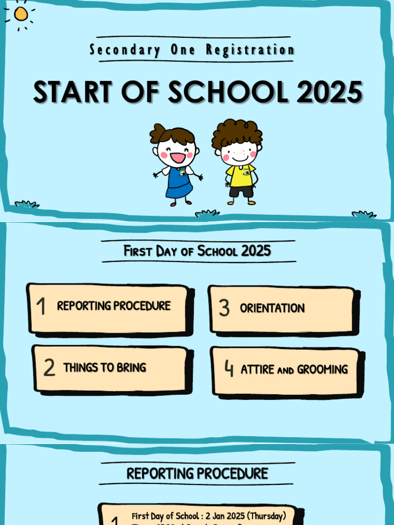 Start of School 2025 | PDF
