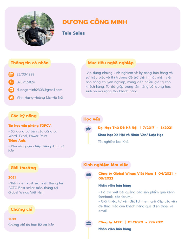 Duong Cong Minh TopCV.vn 080322.00151 | PDF