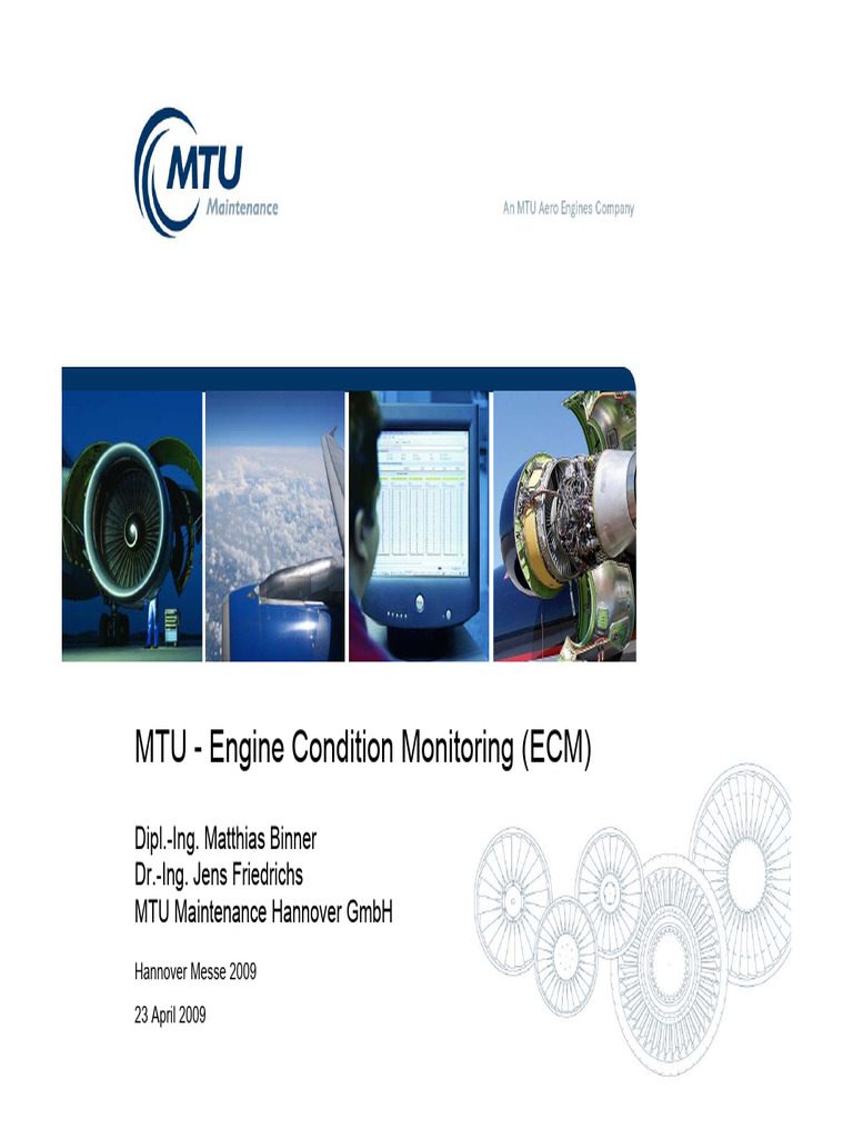 MTU - Engine Condition Monitoring (ECM) | PDF