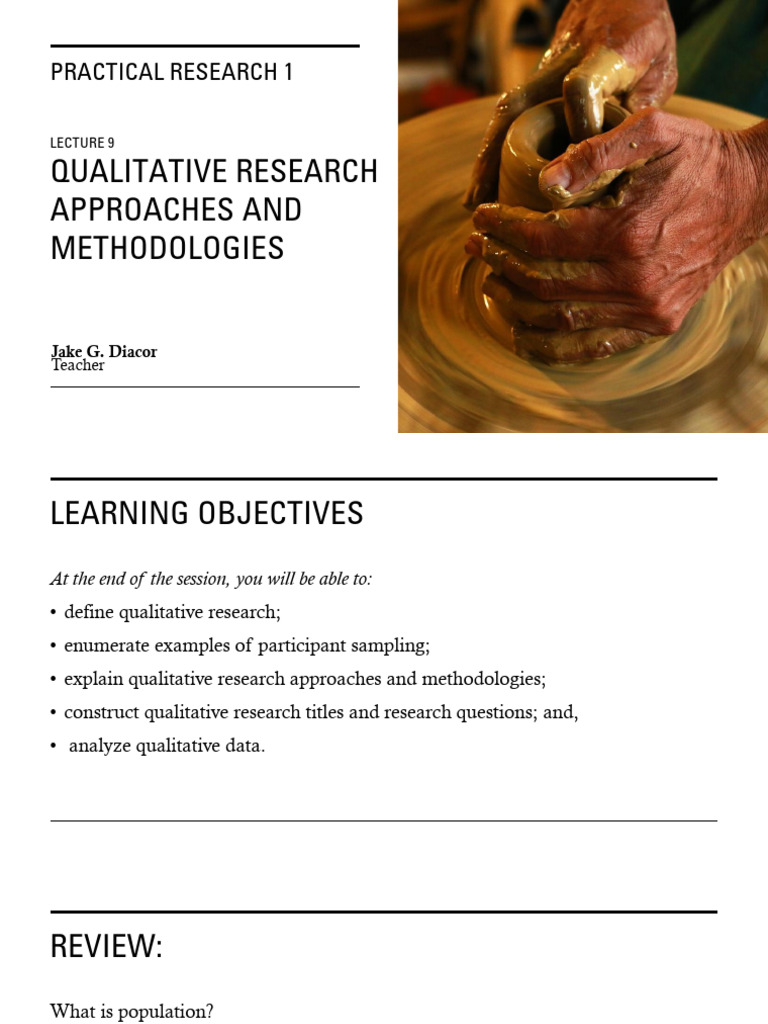 Qualitative Research Approaches and Methodologies | PDF | Qualitative ...