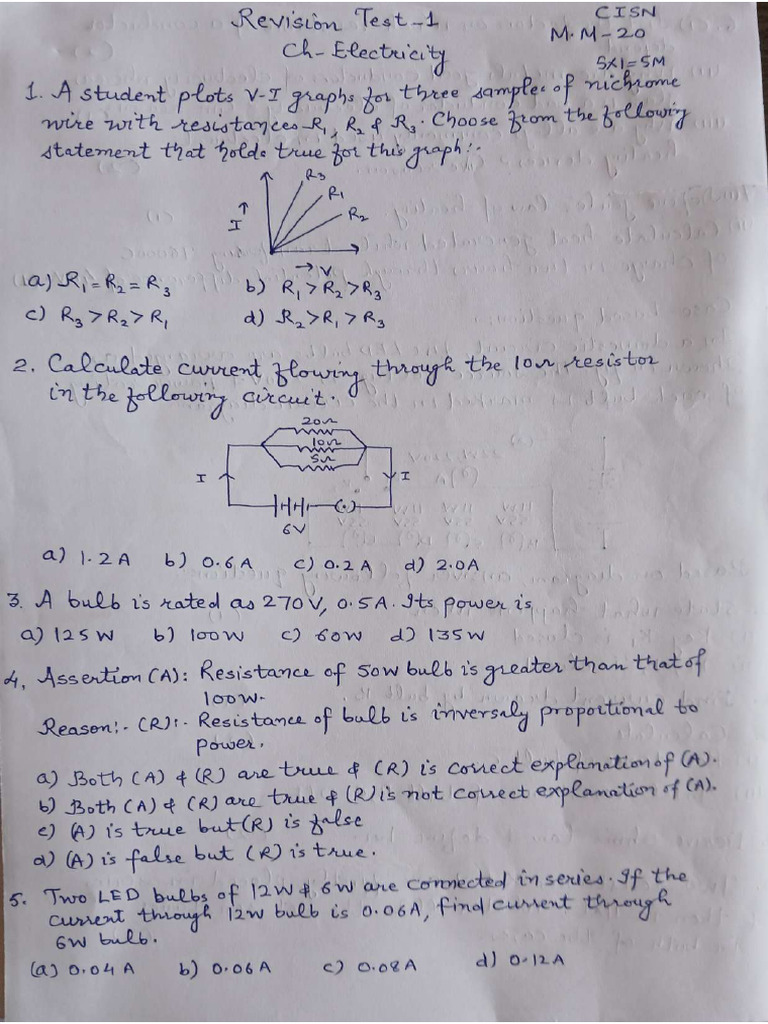 Physics Worksheets | PDF