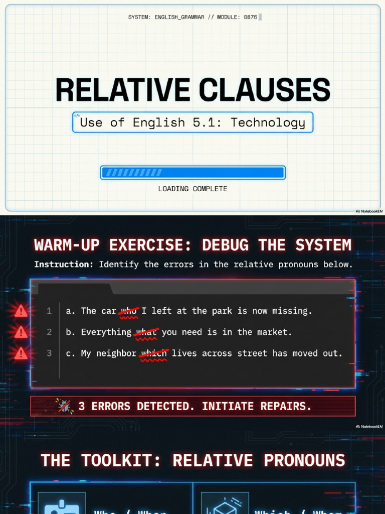 Relative Clauses Code | PDF