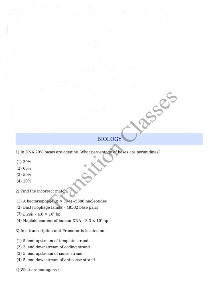 Achiever DLP Phase II Unit Test 03 | PDF | Dominance (Genetics) | Genotype