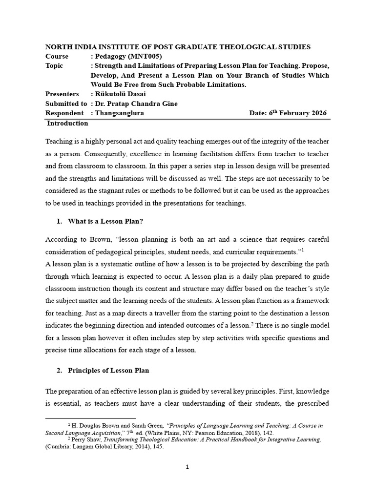 Pedagogy | PDF | Lesson Plan | Teachers