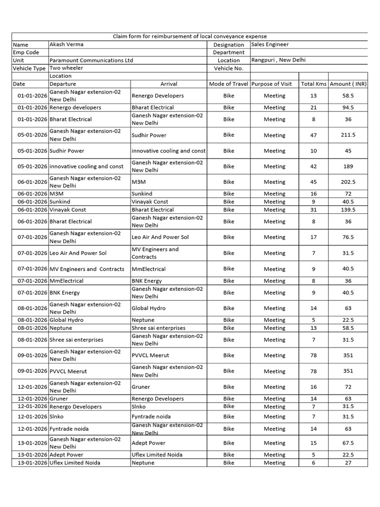 JAN Local Conveyance | PDF
