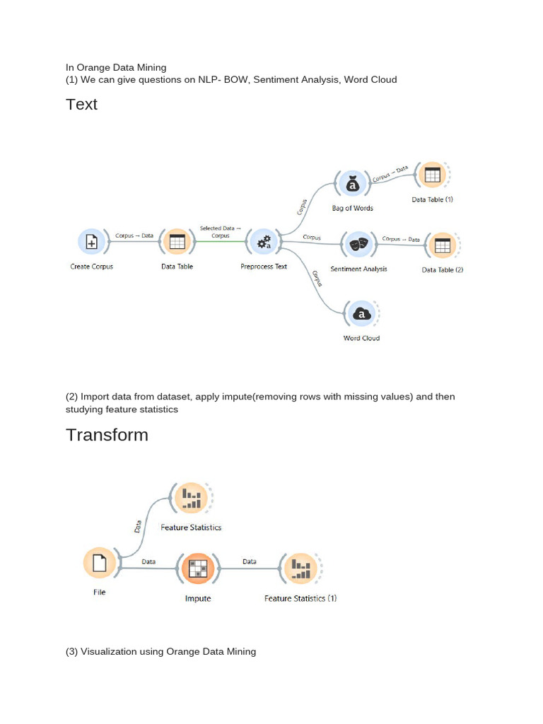 Orange Data Mining | PDF