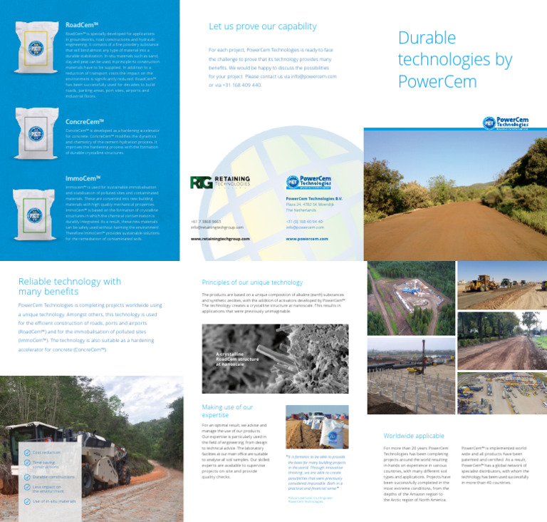 PowerCem Overview RTG Distributed | PDF | Concrete | Materials
