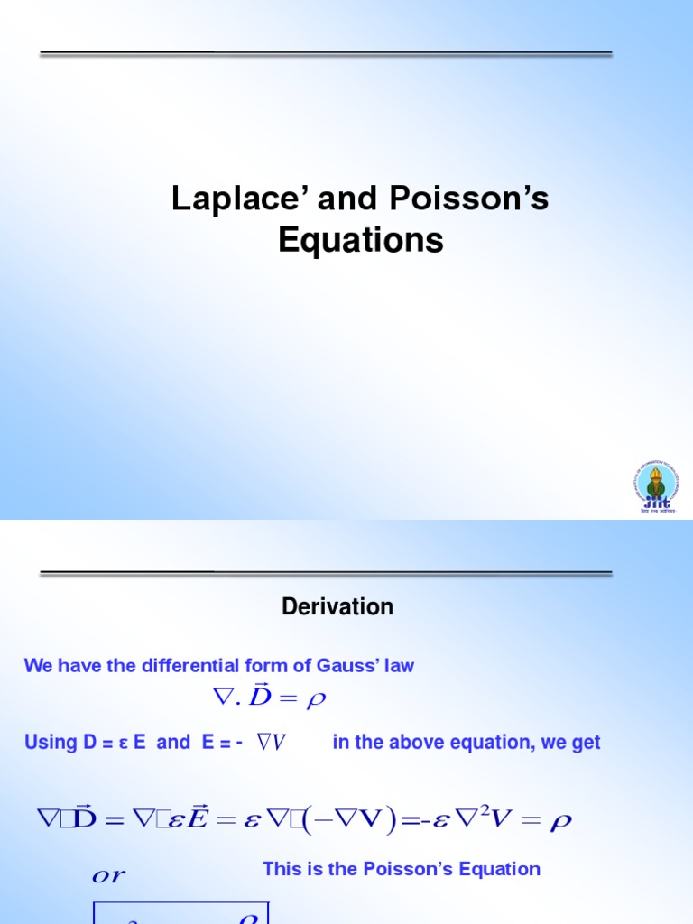 Laplace' and Poisson's Equations | PDF | Mathematical Objects | Equations