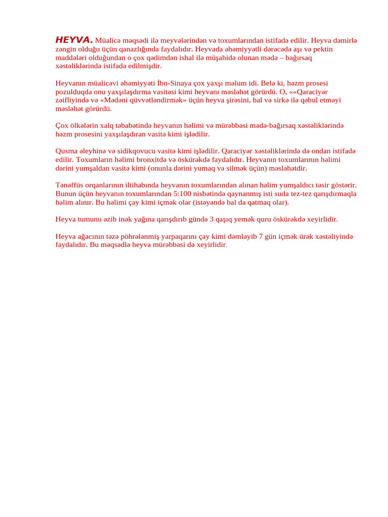 HEYVA | PDF
