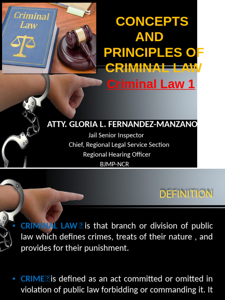Overview of Criminal Law 1 1 | PDF | Crimes | Crime & Violence