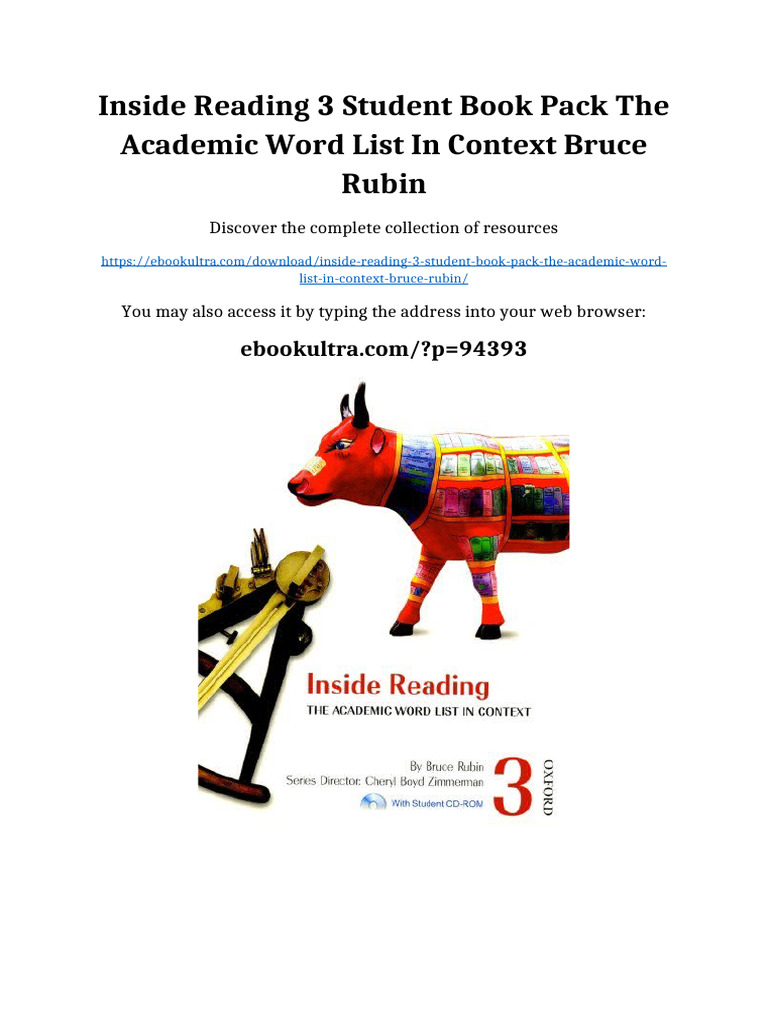 Inside Reading 3 Student Book Pack The Academic Word List in Context ...