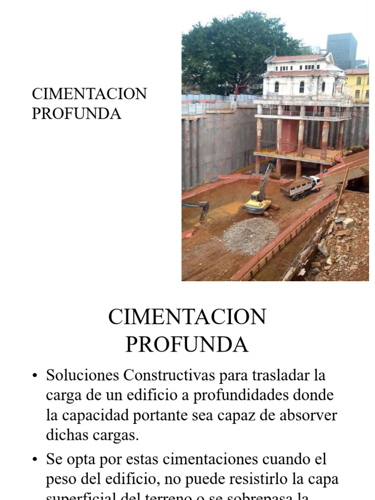Cimentaciones Profundas (Pilotes y Micropilotes) | PDF | Fundación ...
