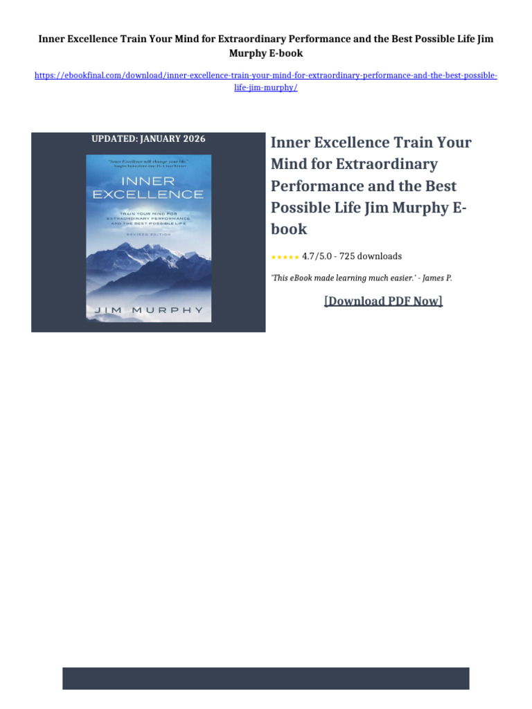 Inner Excellence Train Your Mind for Extraordinary Performance and the ...