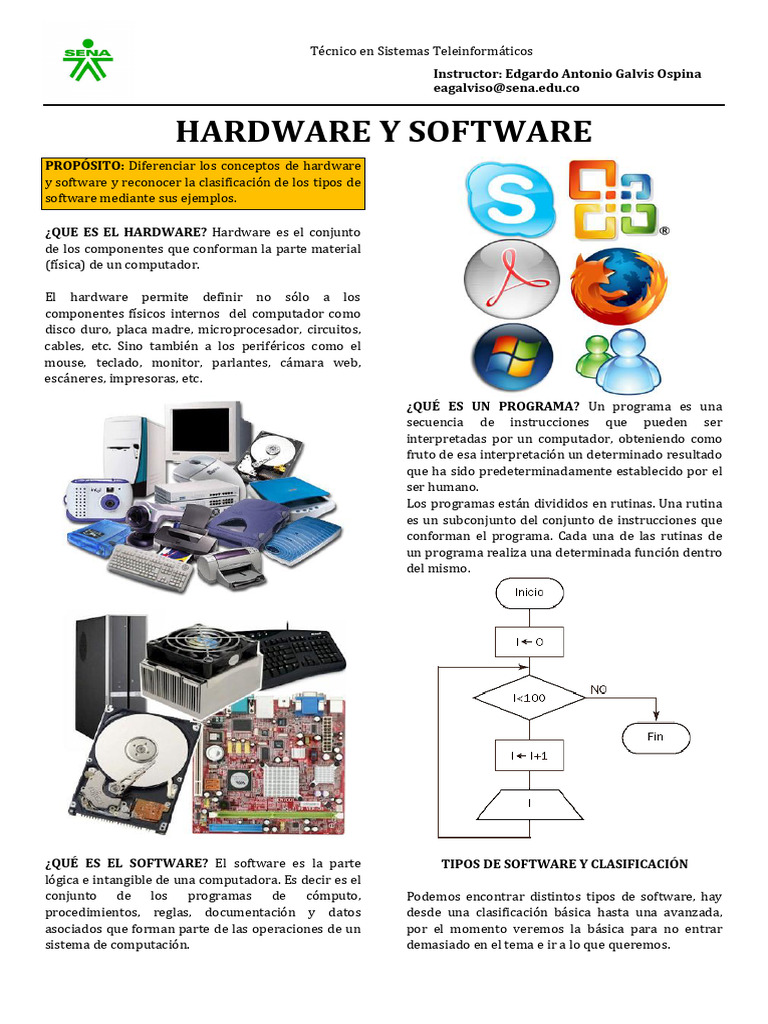 Hardware y Clasificación Del Software | PDF | Hardware de la ...