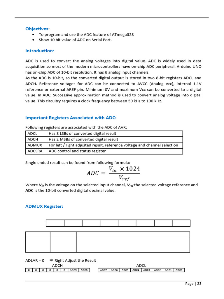 Lab10 - ADC Programming | PDF | Analog To Digital Converter ...