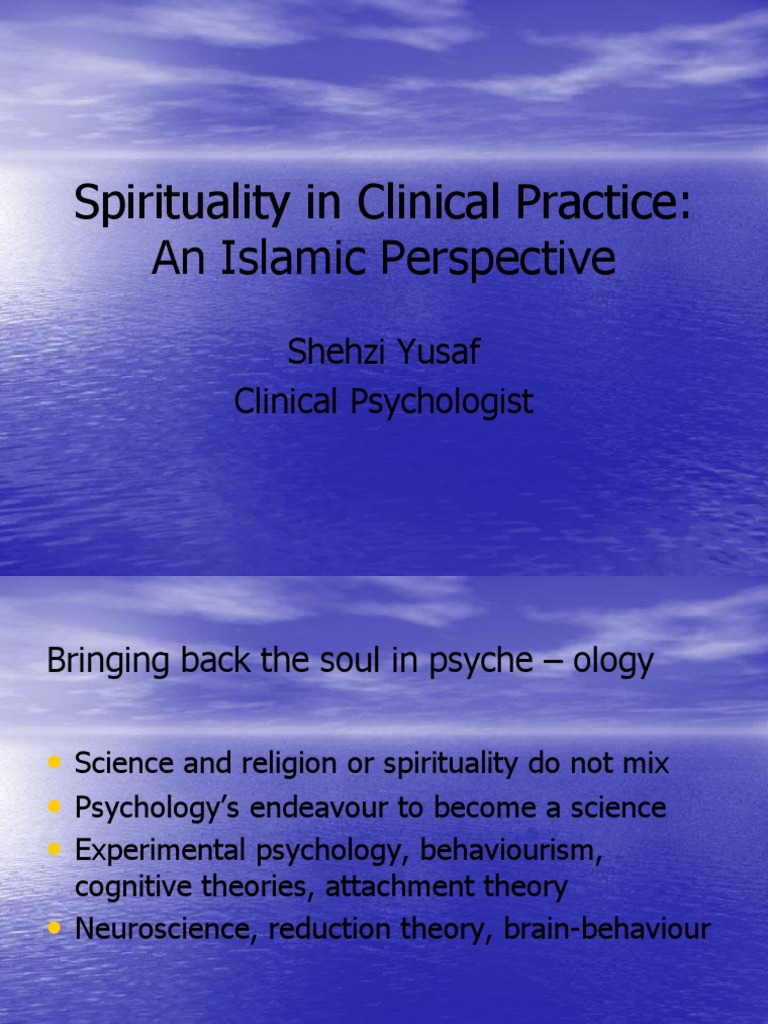 Islamic Approaches to CBT in Therapy | PDF | Cognitive Behavioral ...