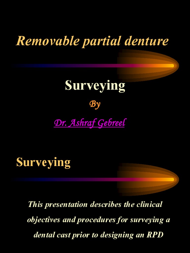 Removable Partial Denture Surveyor | PDF | Dentures | Surveying