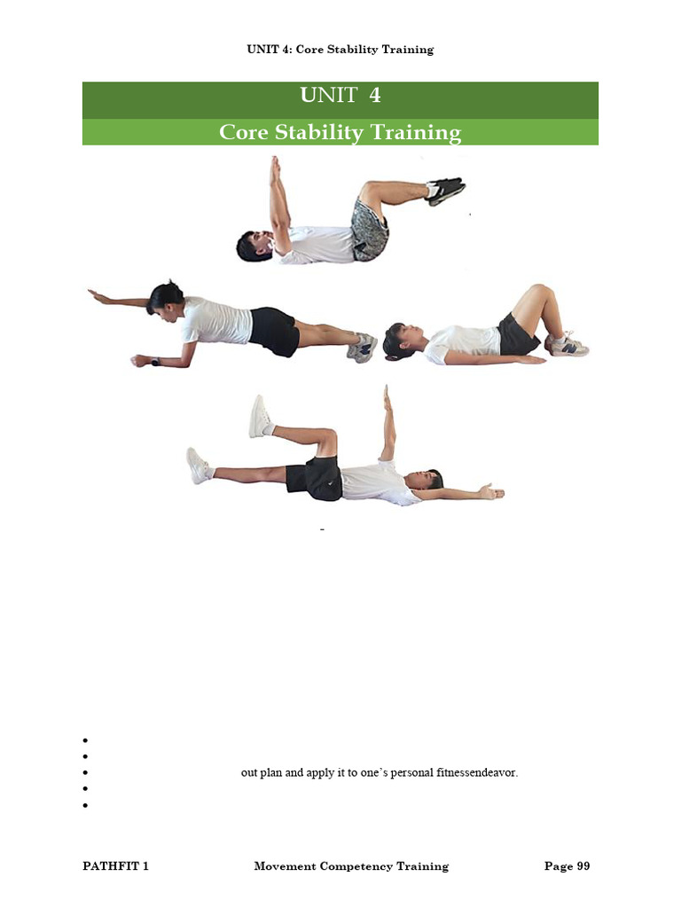 Unit 4 Core Training | PDF | Pelvis | Abdomen