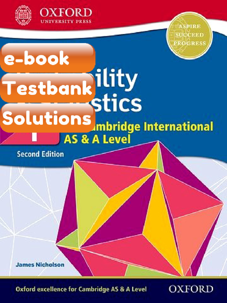 Complete Probability Statistics For Cambridge International As A Level ...