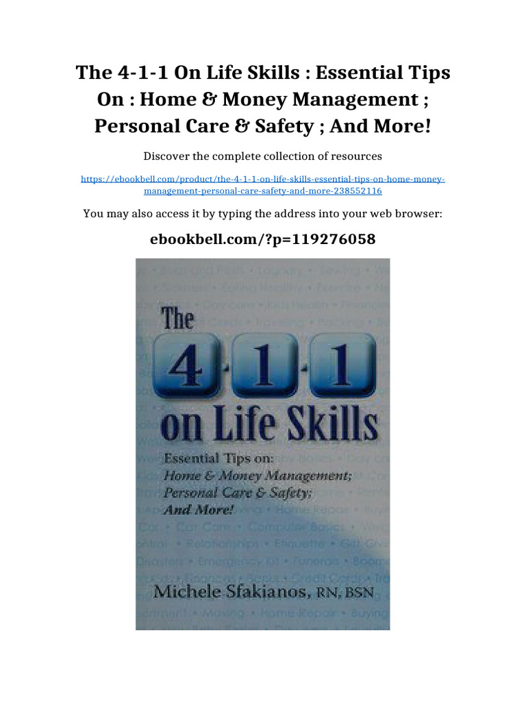 The 4-1-1 on life skills : essential tips on : home & money management ...