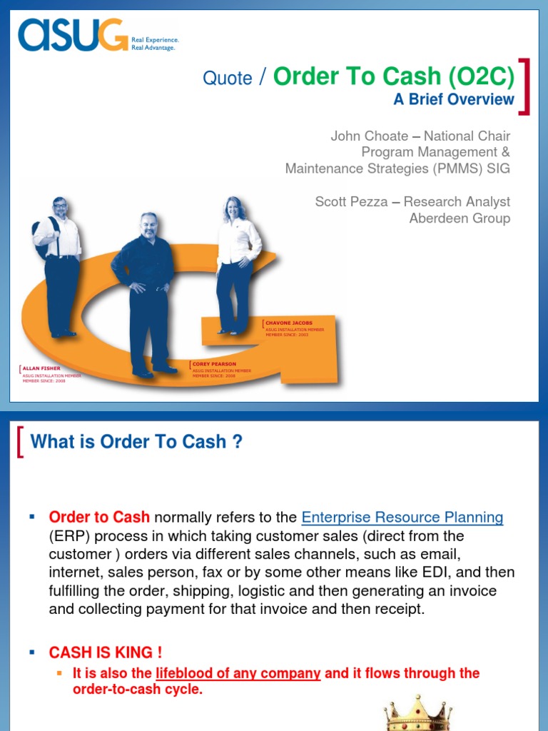 Order to Cash Process Overview | PDF | Business Process | Enterprise ...