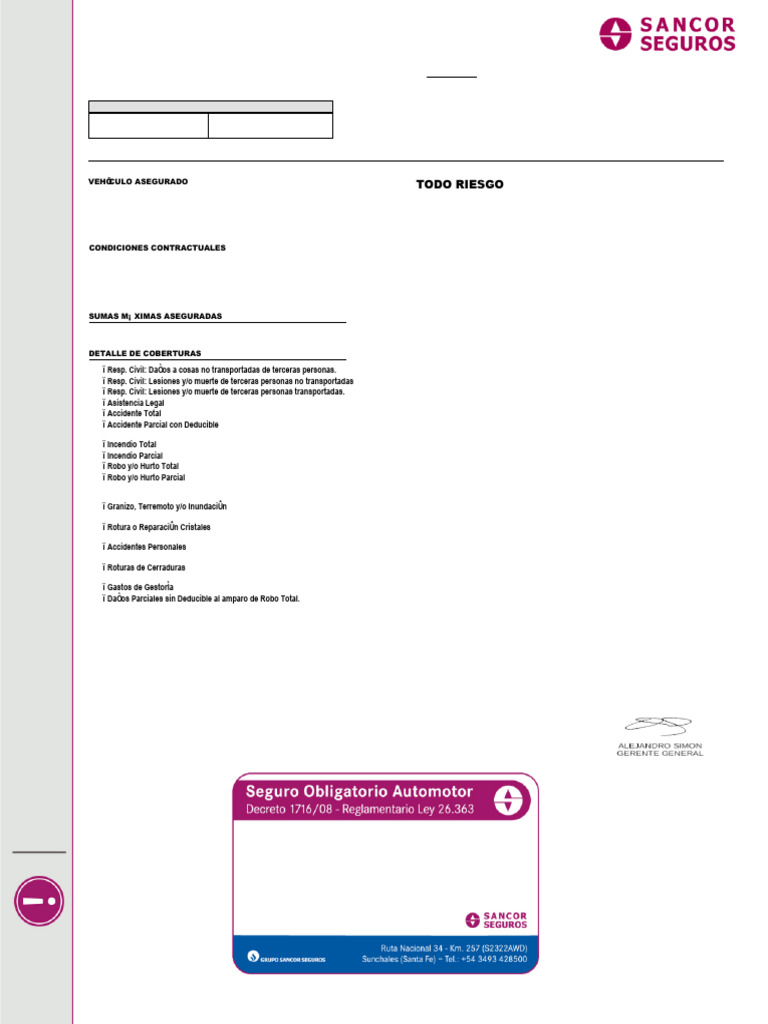 Seguro Obligatorio - Consulta de Cobertura | PDF | Póliza de seguros ...