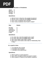 Favorite Subject Pie Graph Analysis | PDF
