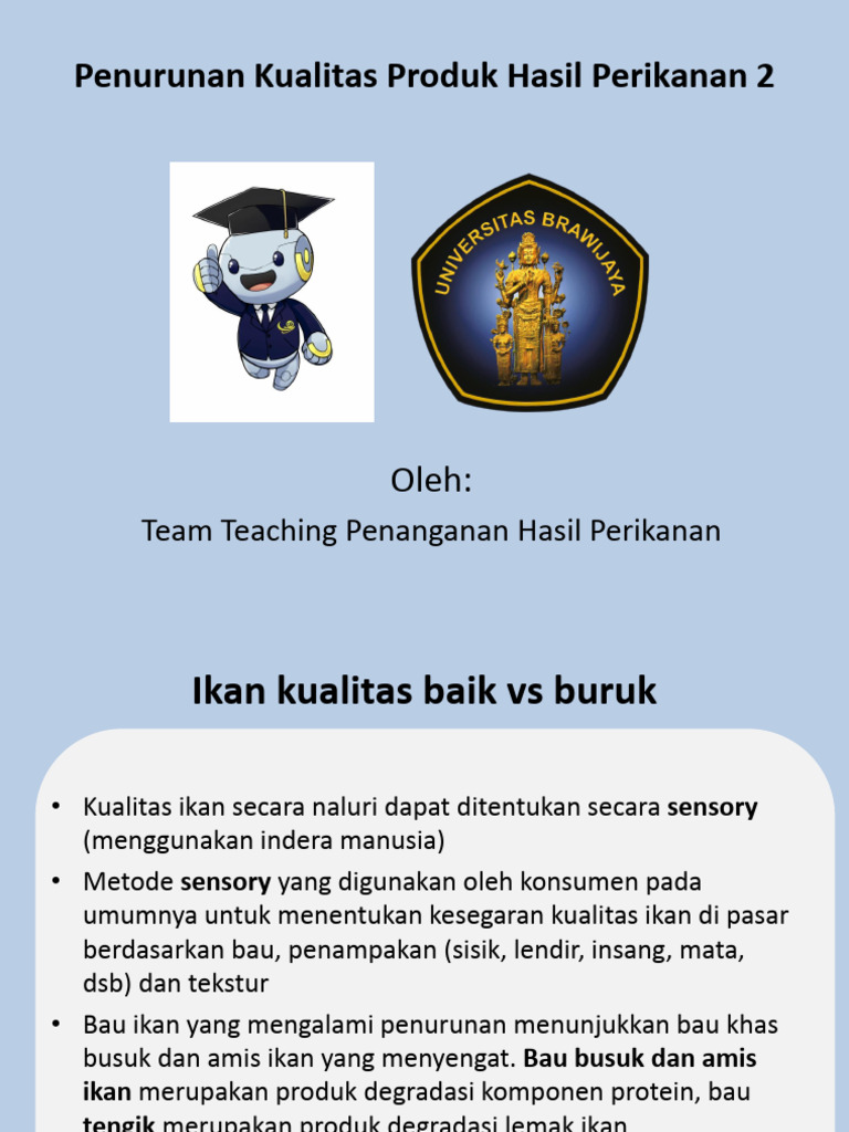 Penurunan Kualitas Produk Hasil Perikanan 2 | PDF