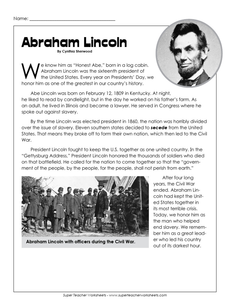 3rd Lincoln WMQBM | PDF | Abraham Lincoln | American Civil War