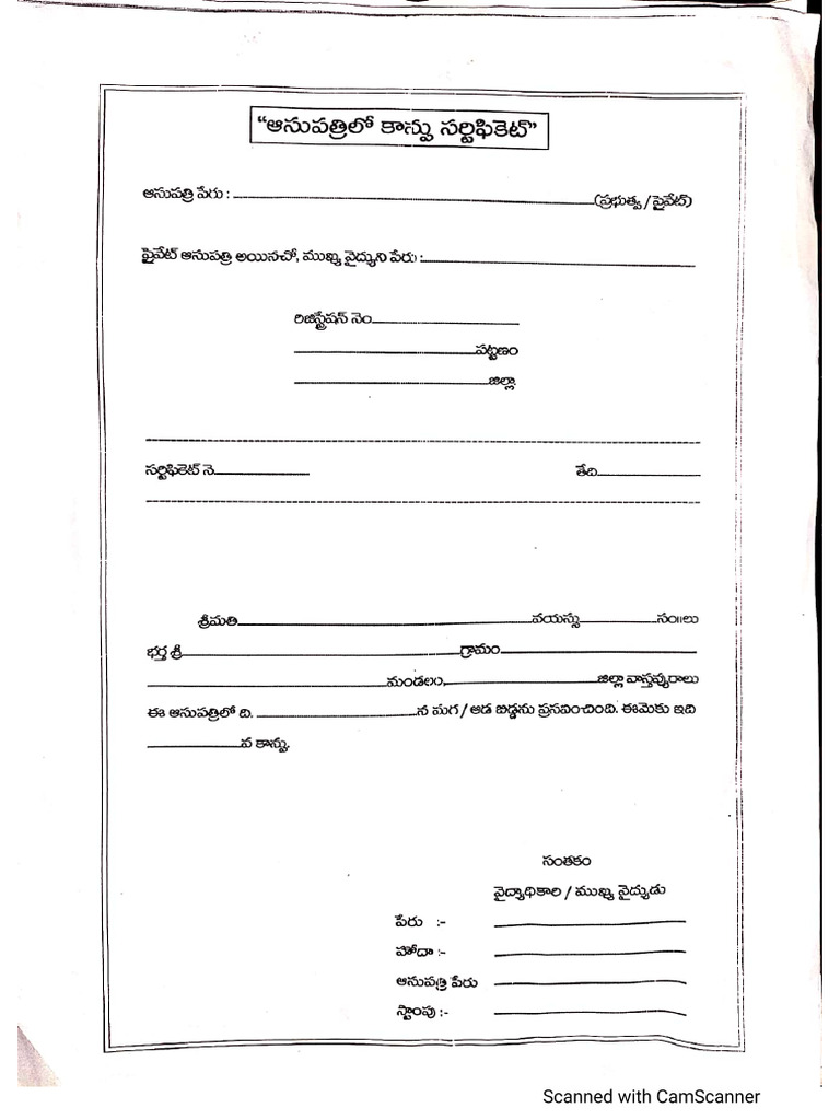 Phc Delivery Certificate_1 | PDF