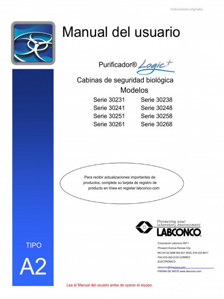 Eq Manual Labconco A2 Logic Plus Users Manual ESPAÑOL | PDF | Enchufes ...