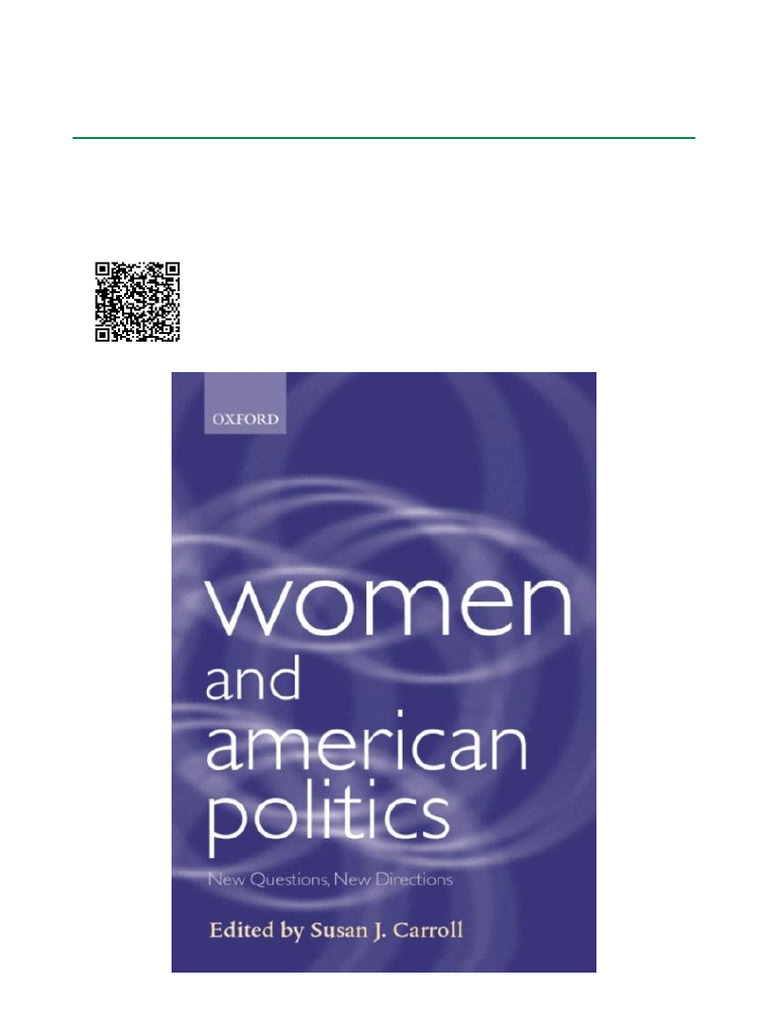 Women and American Politics New Questions, New Directions, 1st Edition ...