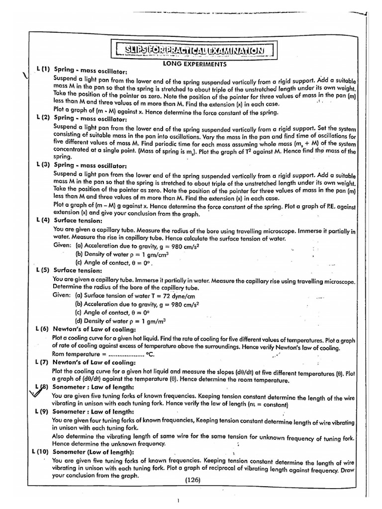 Physics Practical Slips | PDF