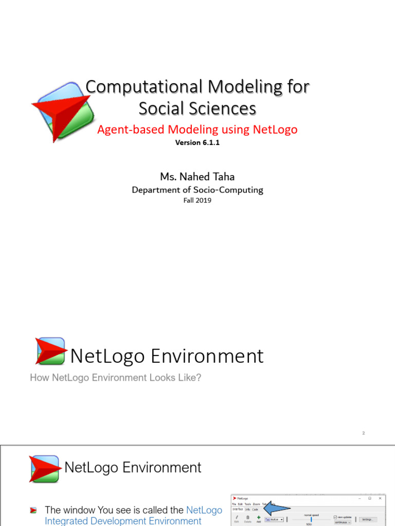 Netlogo Tutorial - SectionTwo | PDF | Graphical User Interfaces ...