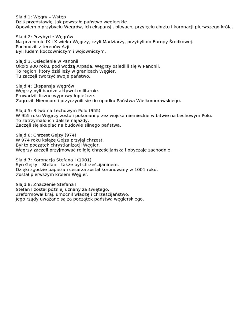 Prezentacja Wegry Poprawiona | PDF