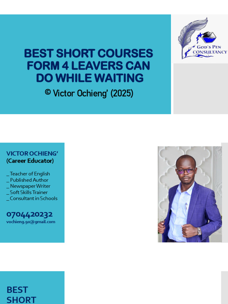 Best Short Courses Form 4 Leavers Can Do | PDF