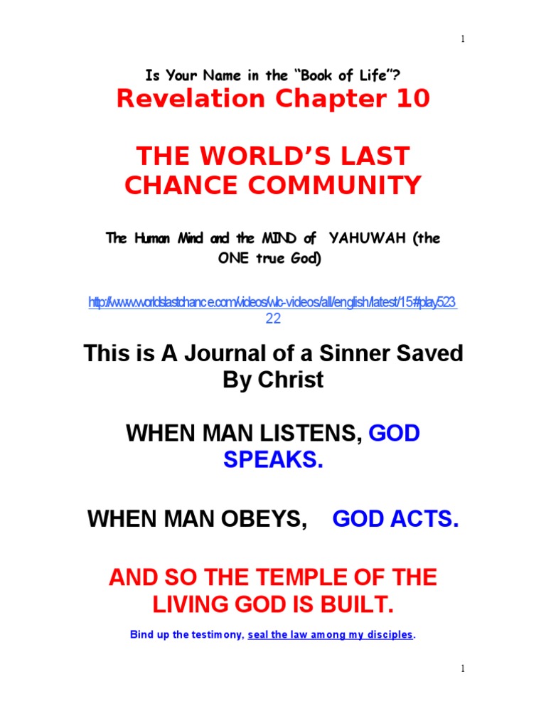Understanding Revelation 10's Message | PDF | Revelation | Mythology