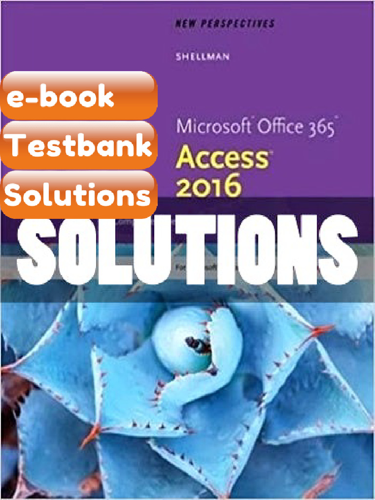 eBook & Testbank New Perspectives Microsoft Office 365 and Access 2016 ...