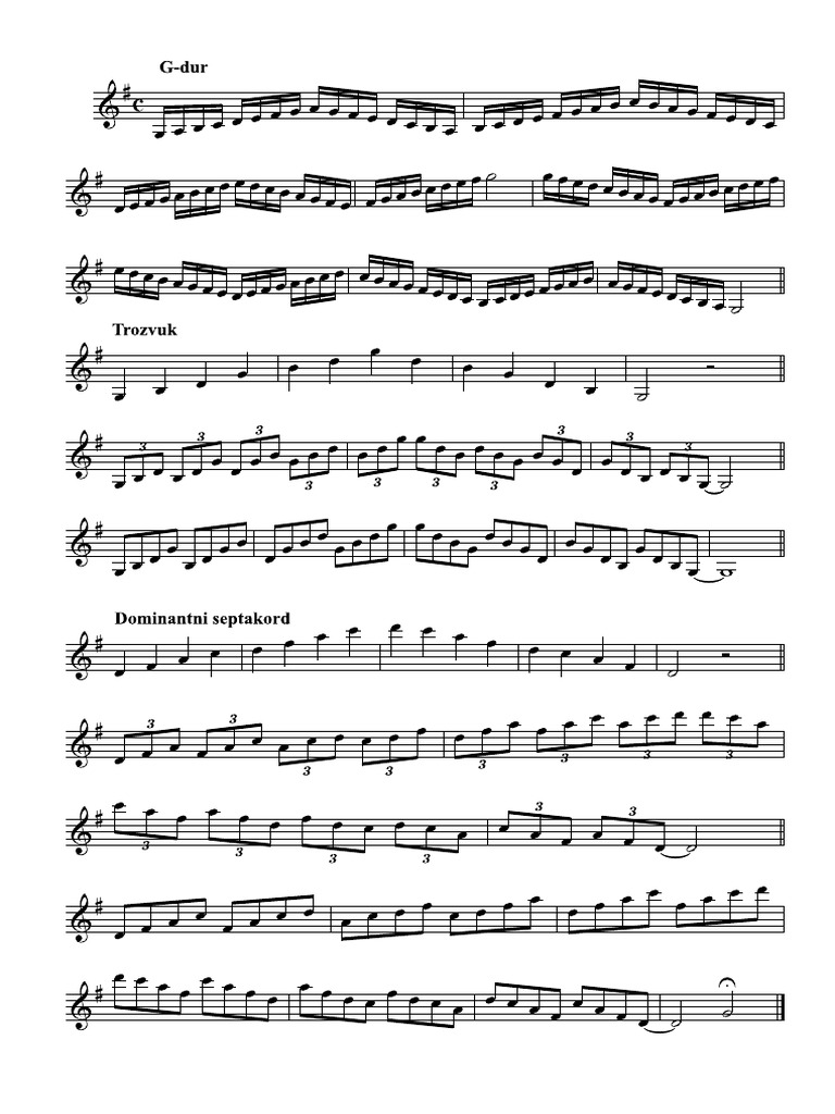 G-Dur - Full Score | PDF