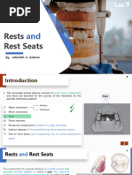 Understanding Rest and Rest Seats in Prosthodontics | PDF | Dentistry ...